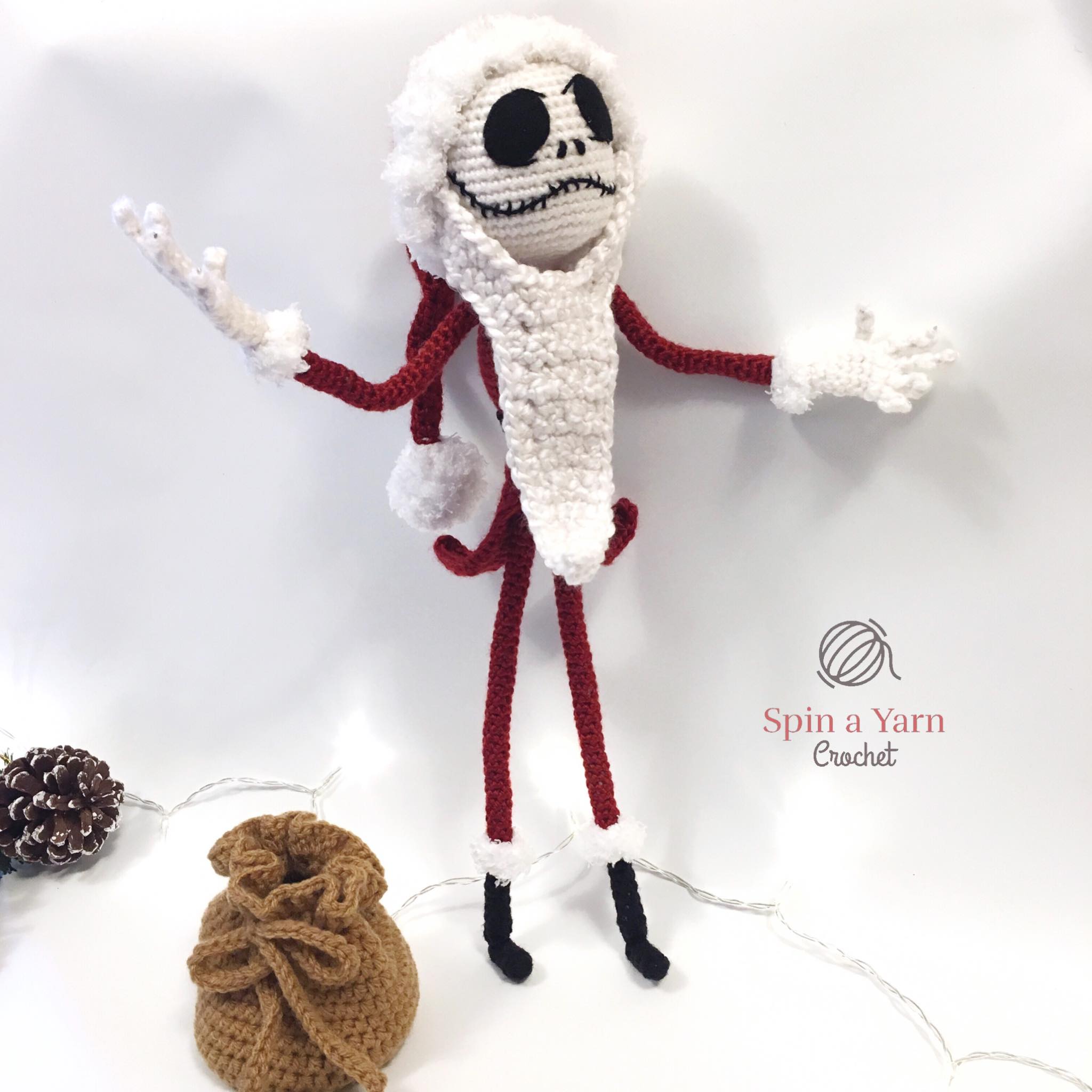 Jack Skellington Free Crochet Pattern • Spin a Yarn Crochet