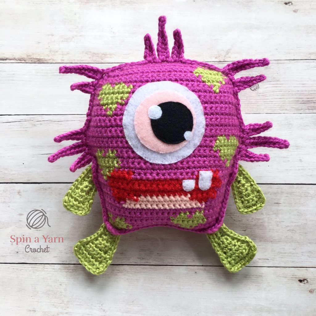 Blinky - Love Monster Free Crochet Pattern • Spin a Yarn Crochet