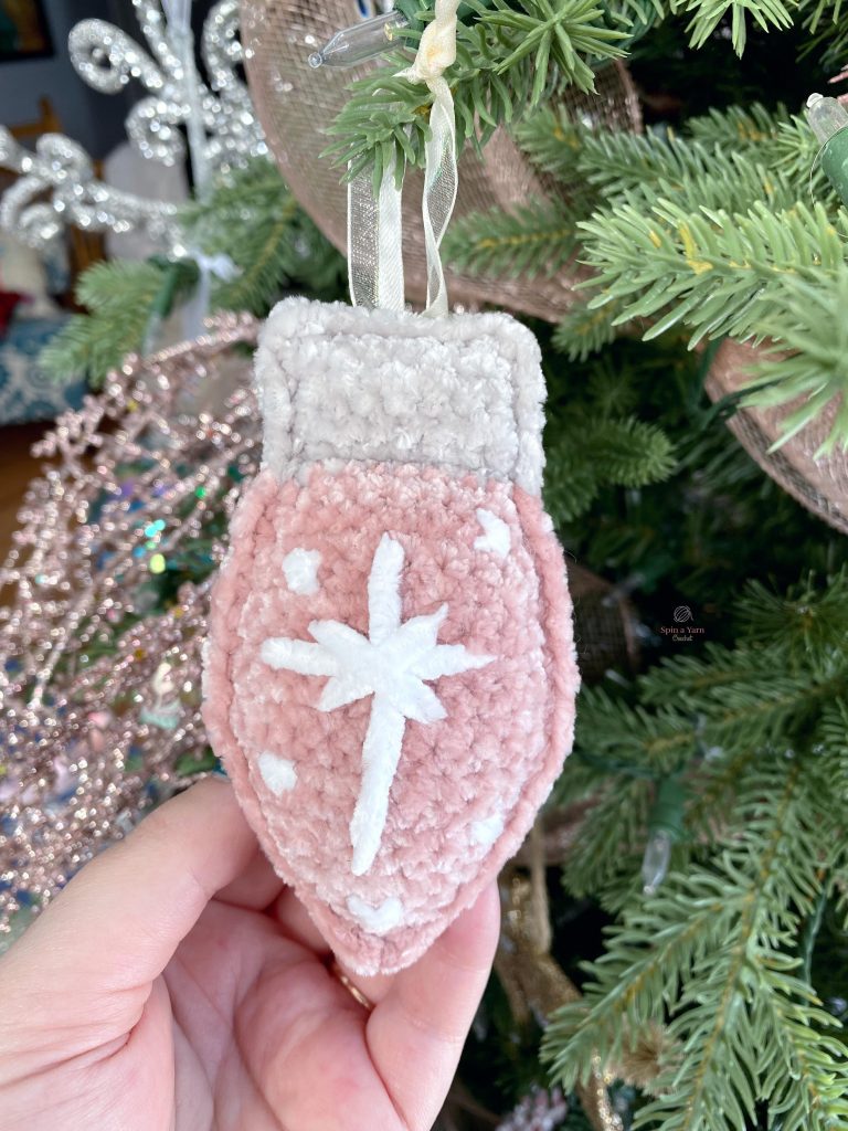 Bulb Ornament Free Crochet Pattern • Spin a Yarn Crochet