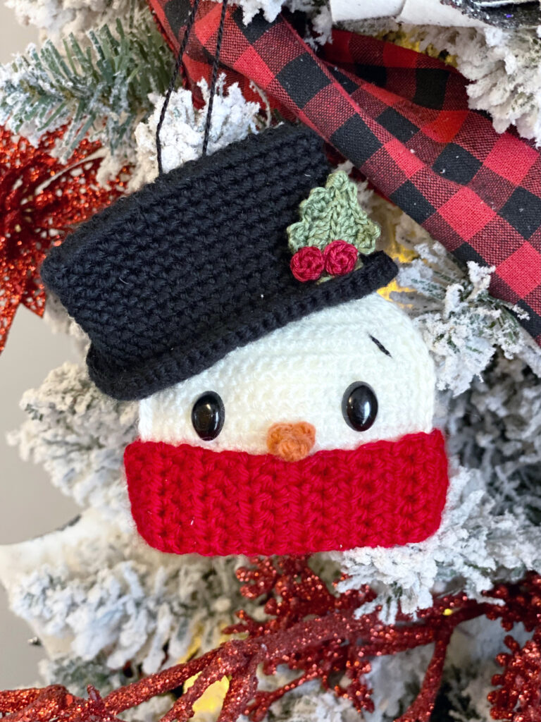 Snowman Ornament Free Crochet Pattern • Spin a Yarn Crochet