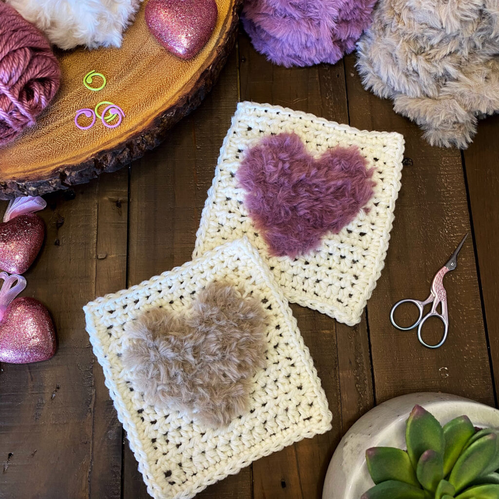 Heart Square Free Crochet Pattern • Spin a Yarn Crochet